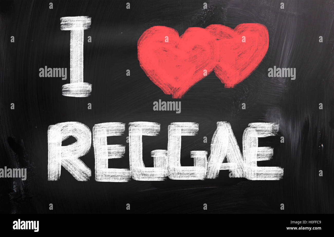I Love Reggae Concept Stock Photo - Alamy