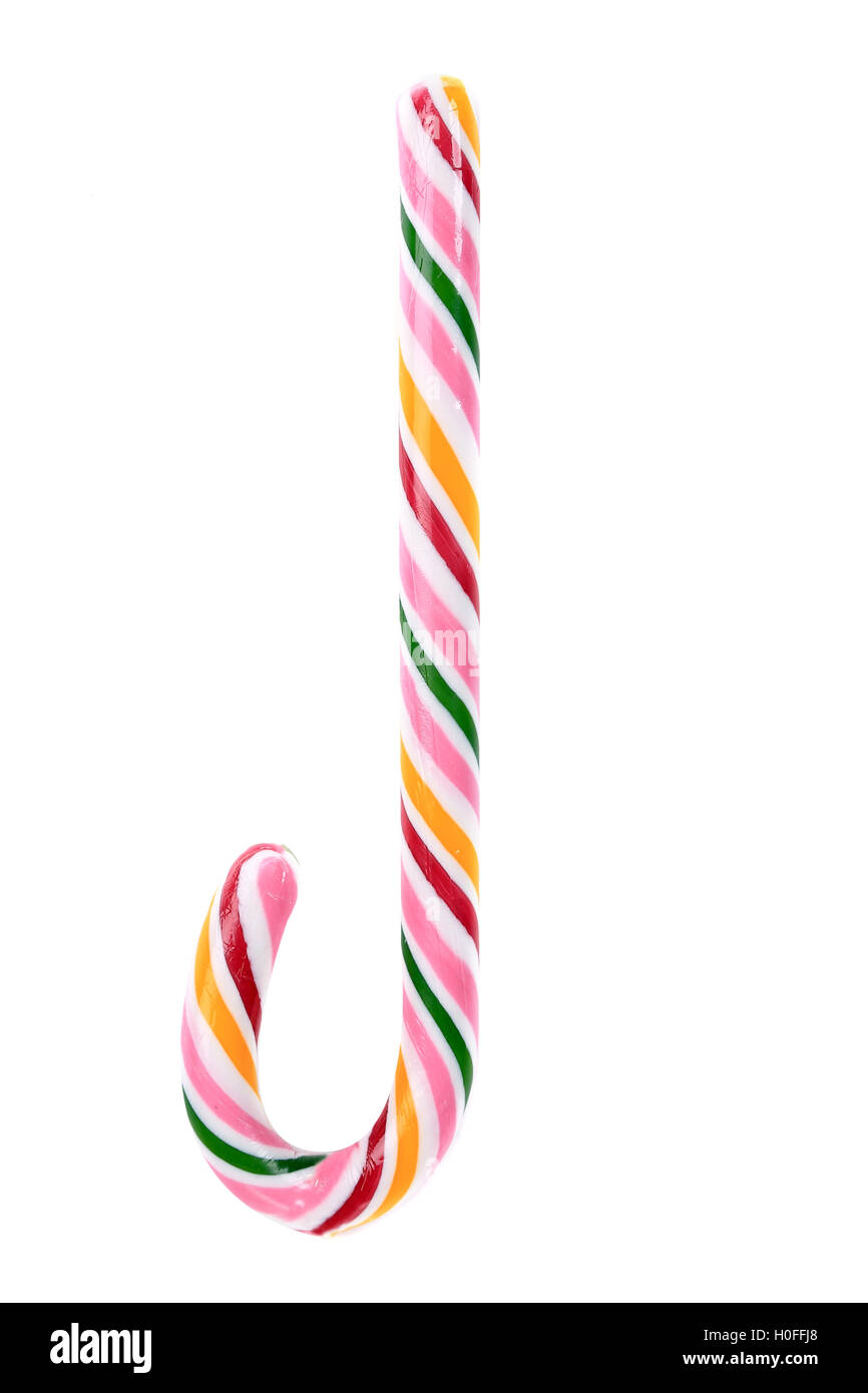 Close up of lollipop cane Stock Photo - Alamy