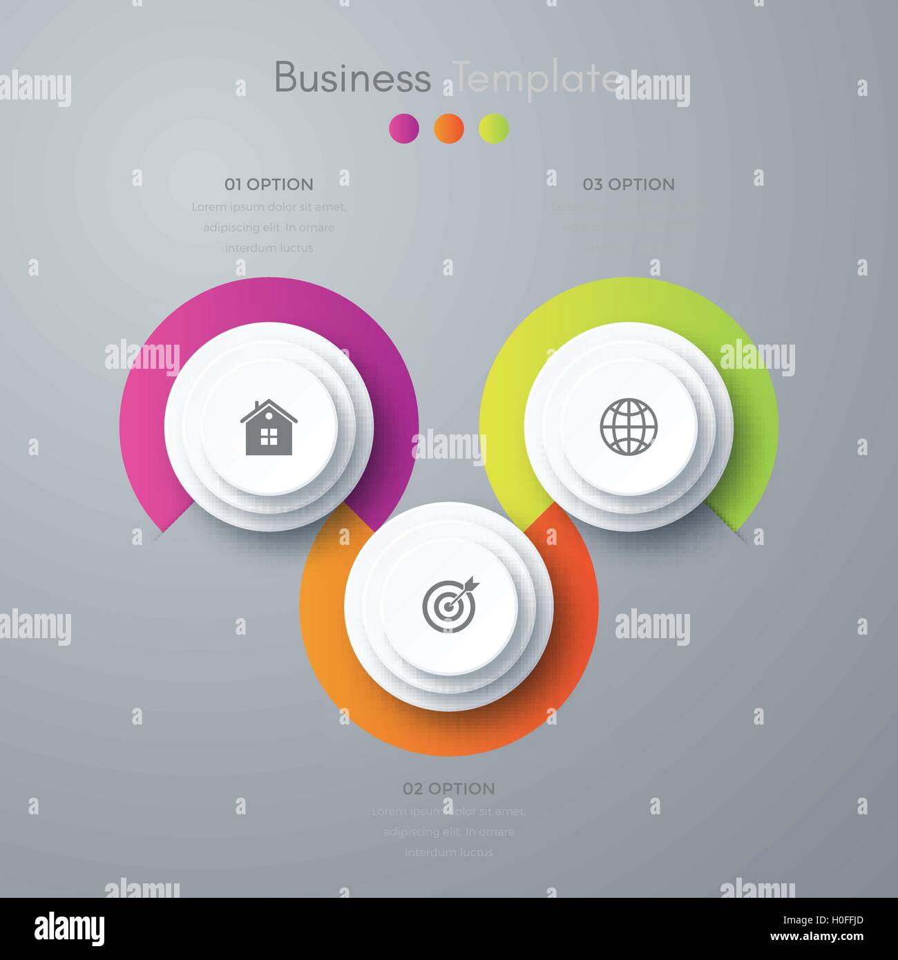 infographics three options Stock Vector Image & Art - Alamy