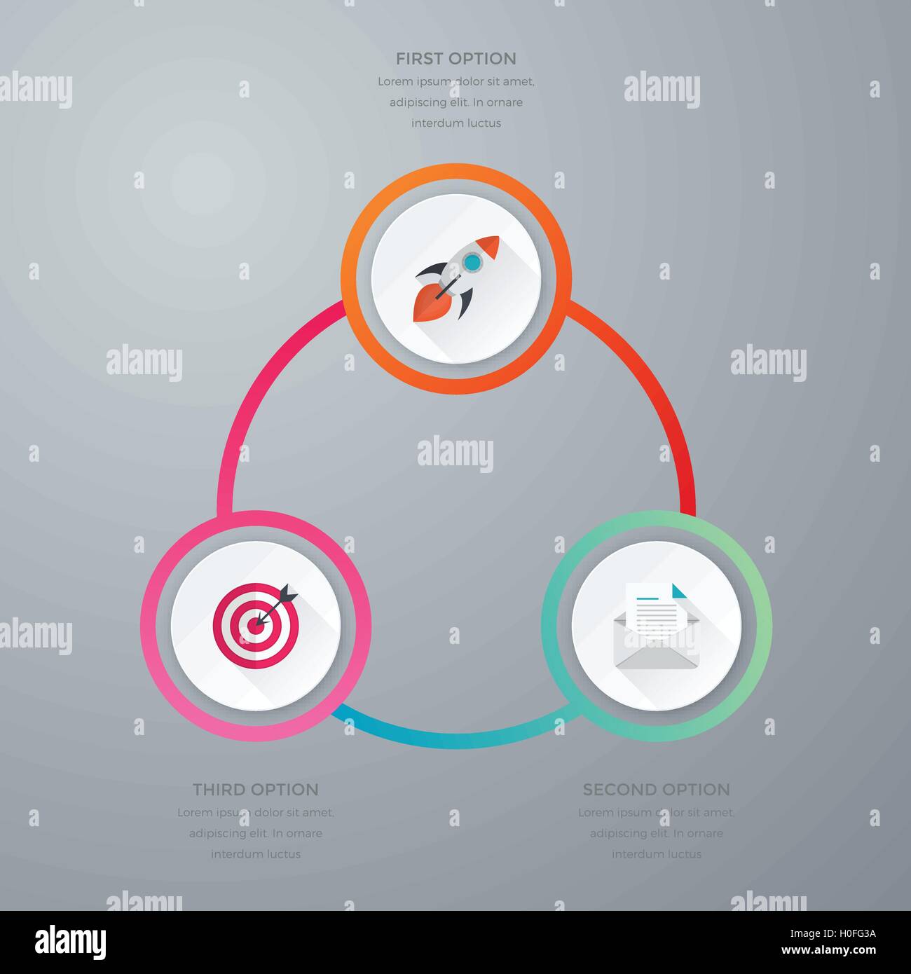 infographics three options Stock Vector Image & Art - Alamy