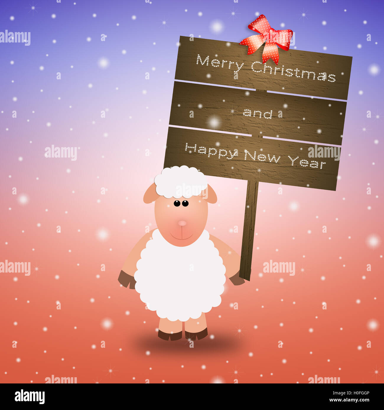 sheep with wishes Stock Photo - Alamy