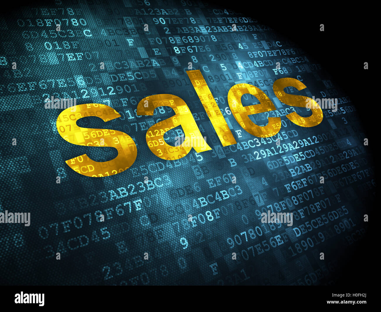 Advertising concept: Sales on digital background Stock Photo - Alamy