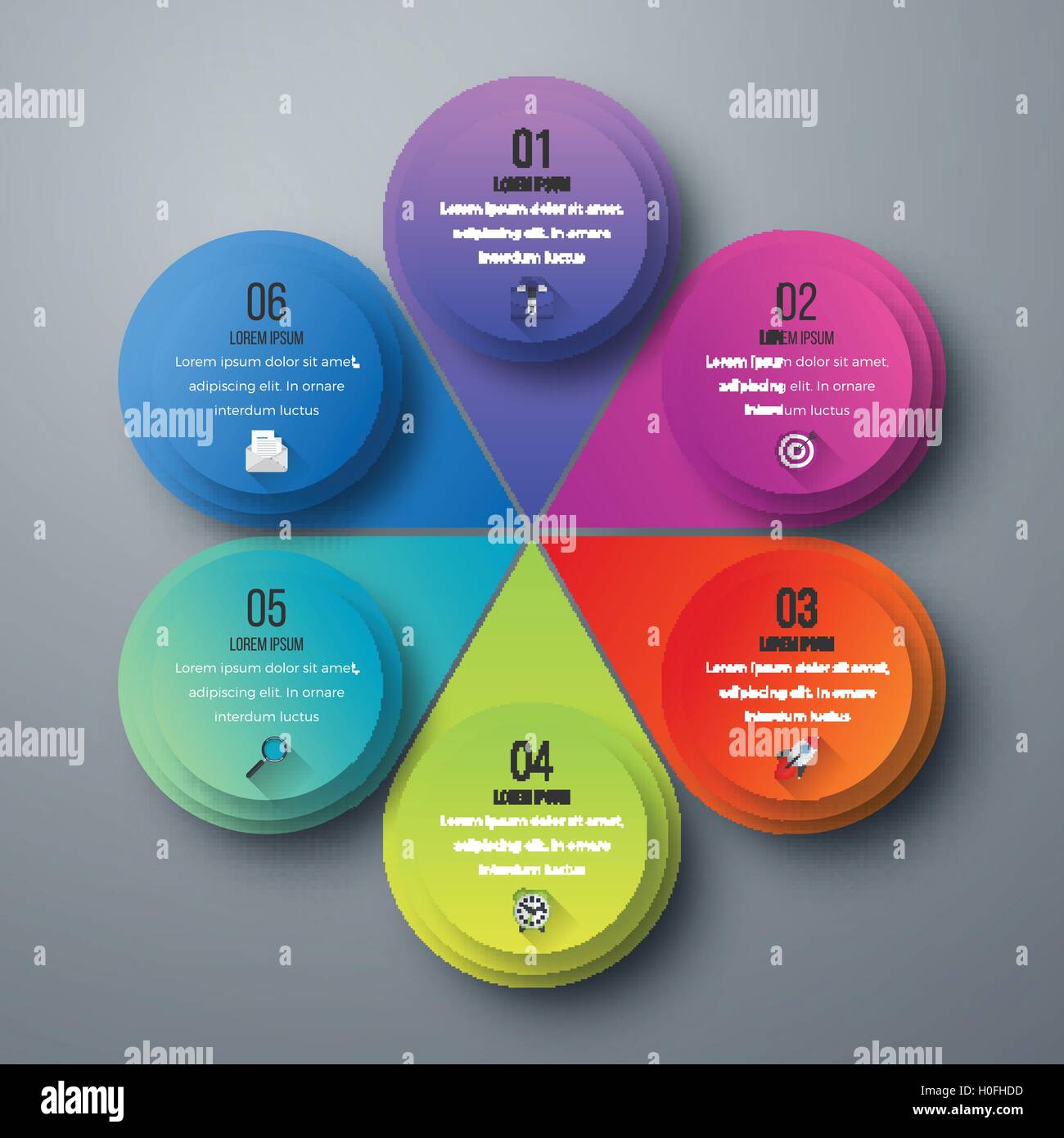 Infographic design with colored Stock Vector Image & Art - Alamy
