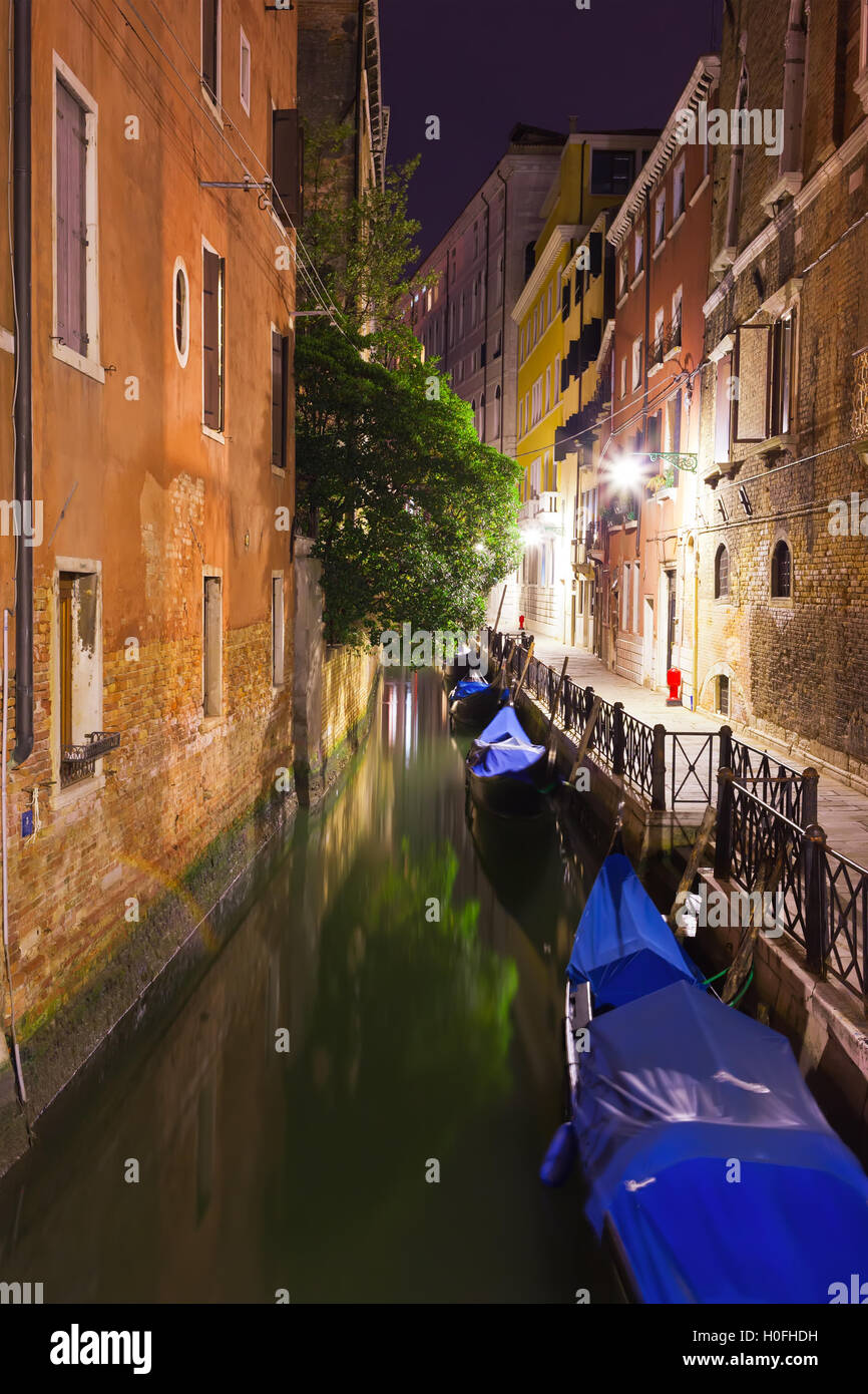 Venice at night Stock Photo - Alamy