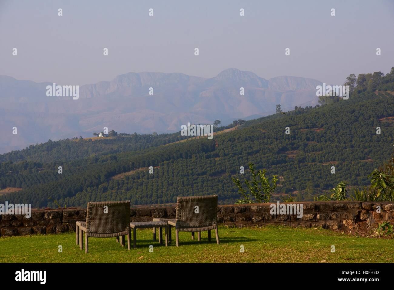 Garden with a View Stock Photo - Alamy