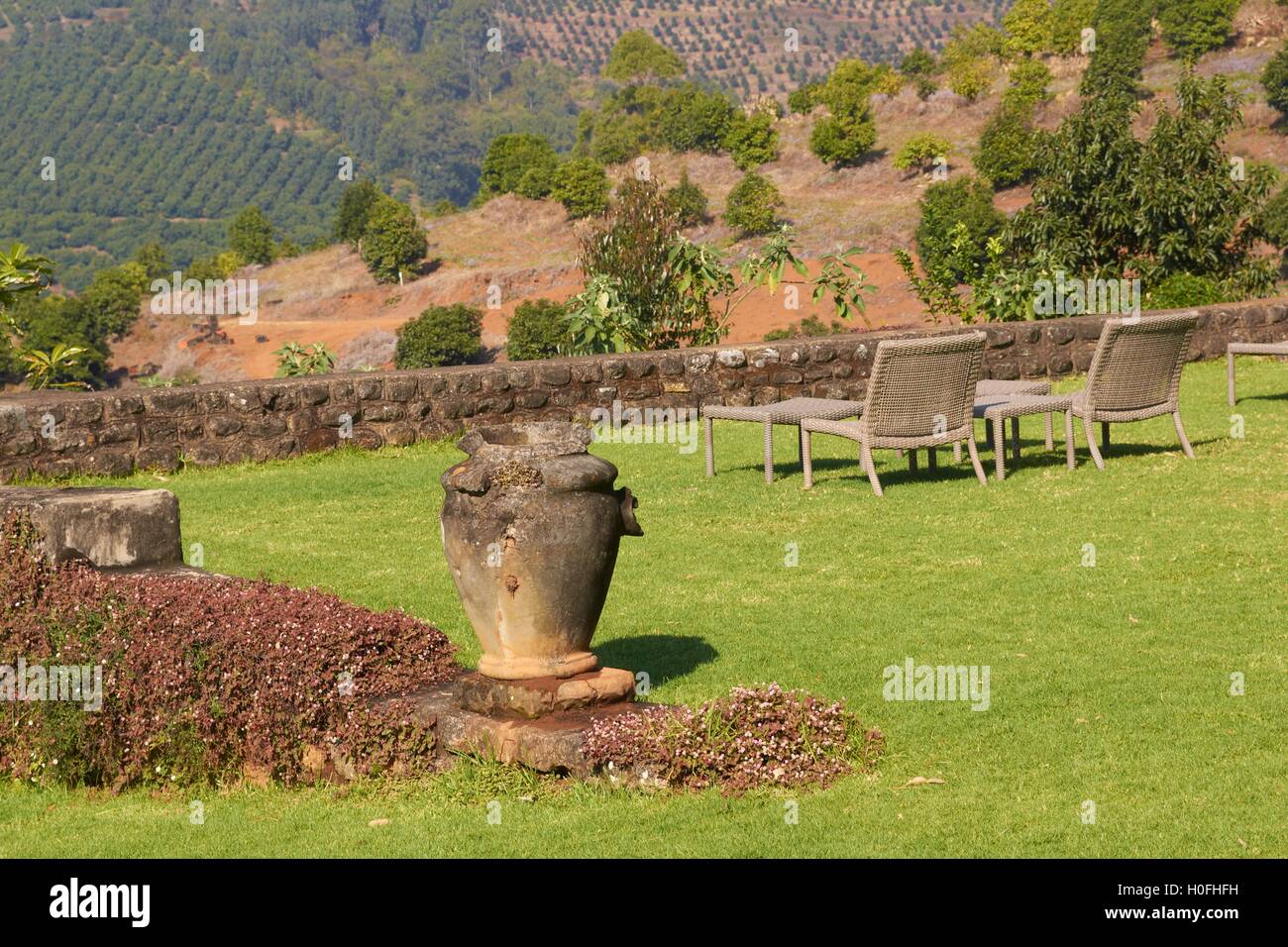 Garden with a View Stock Photo - Alamy