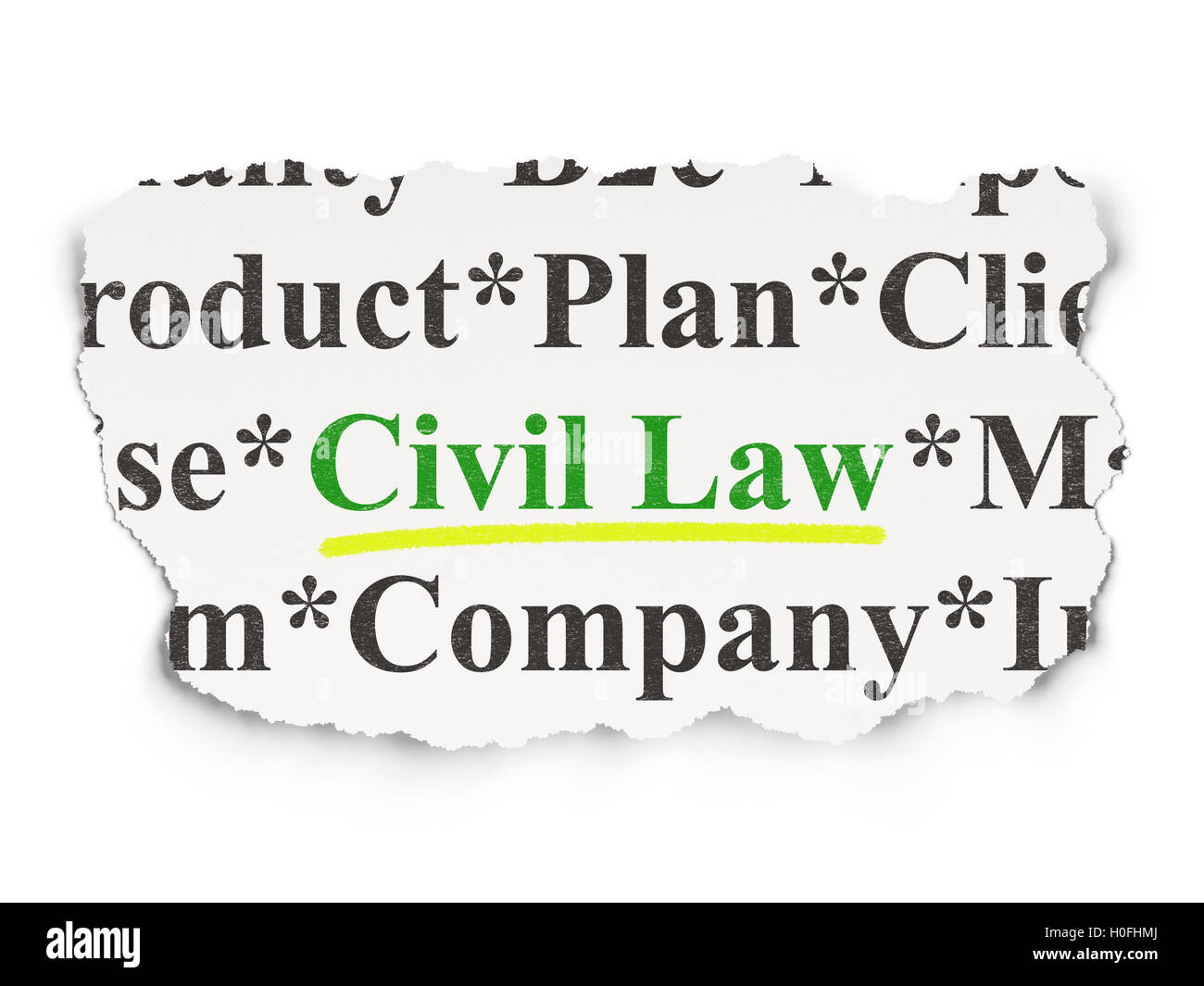 Law concept: Civil Law on Paper background Stock Photo - Alamy