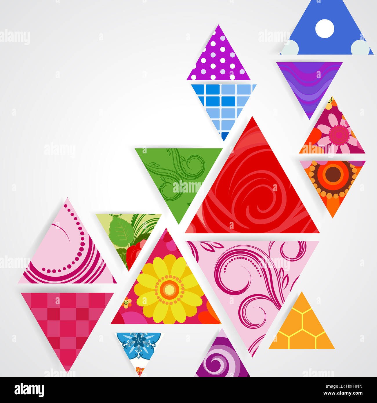 abstract ornamental triangle background Stock Photo - Alamy