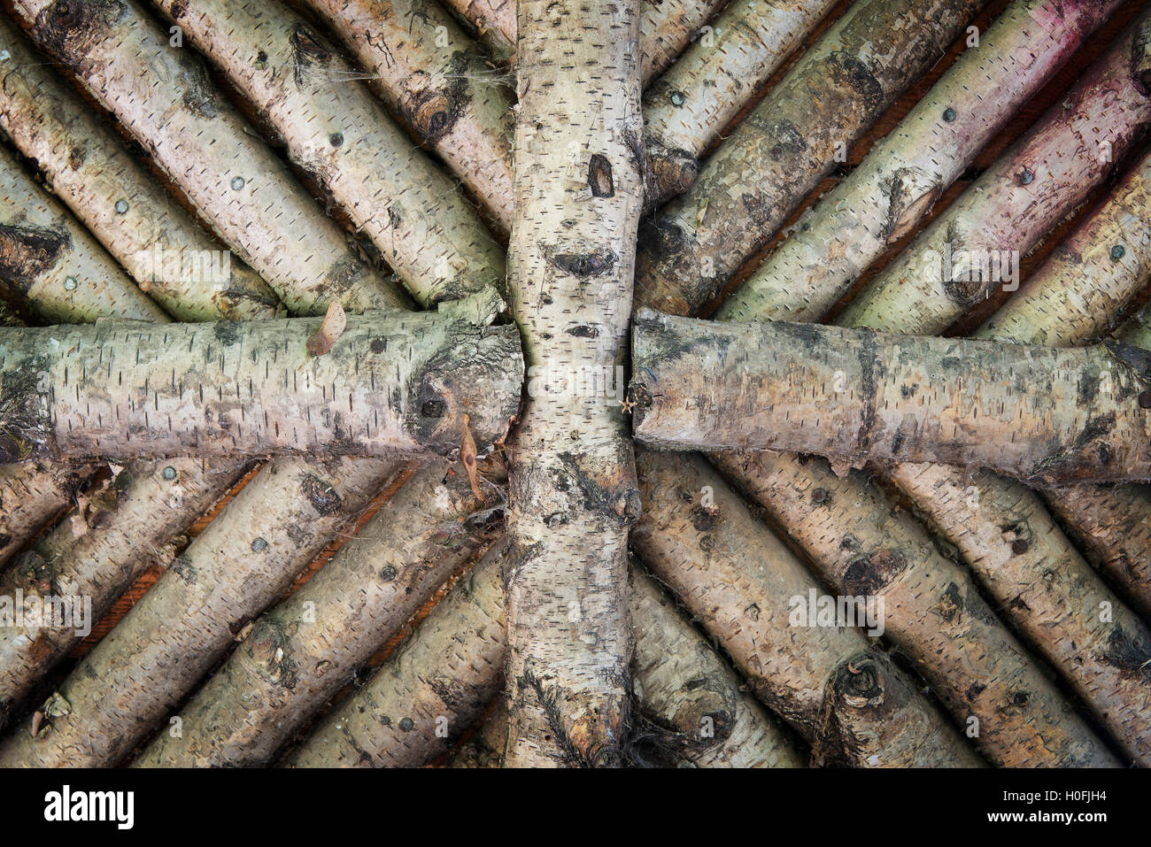 old wooden logs in square diamond shaped pattern texture background ...
