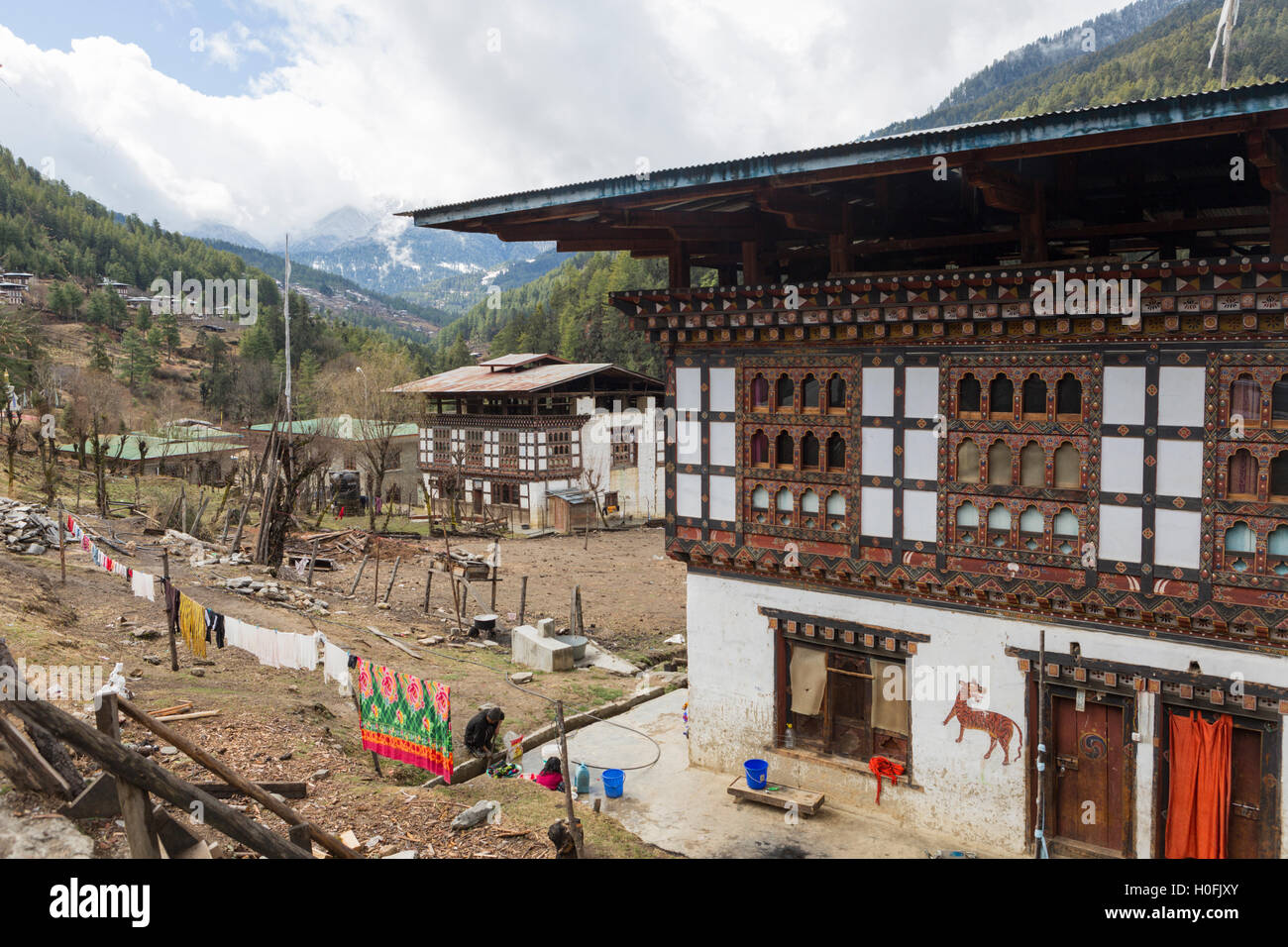 Village in the Haa Valley, Bhutan Stock Photo - Alamy