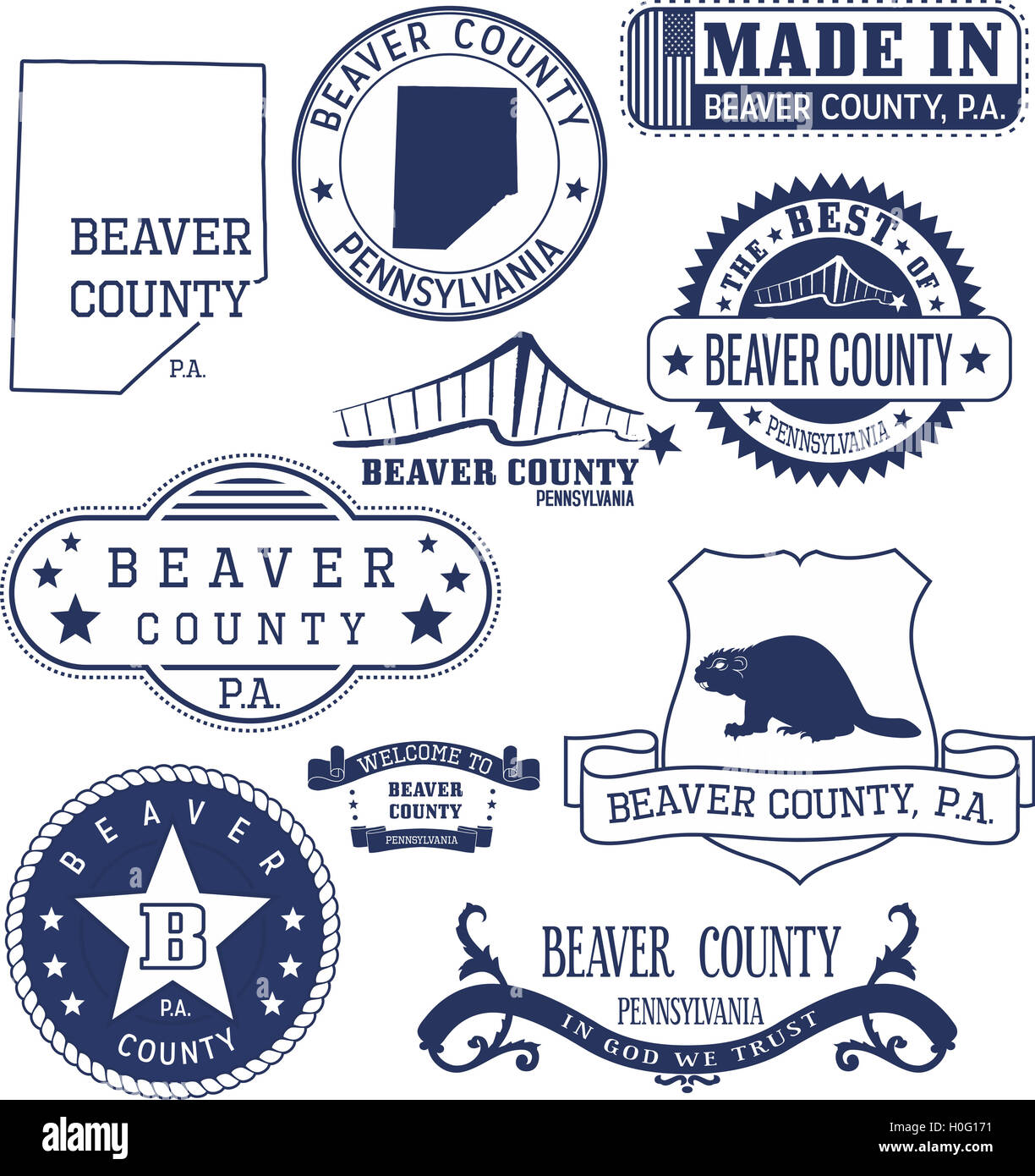 Beaver coat of arms hi-res stock photography and images - Alamy