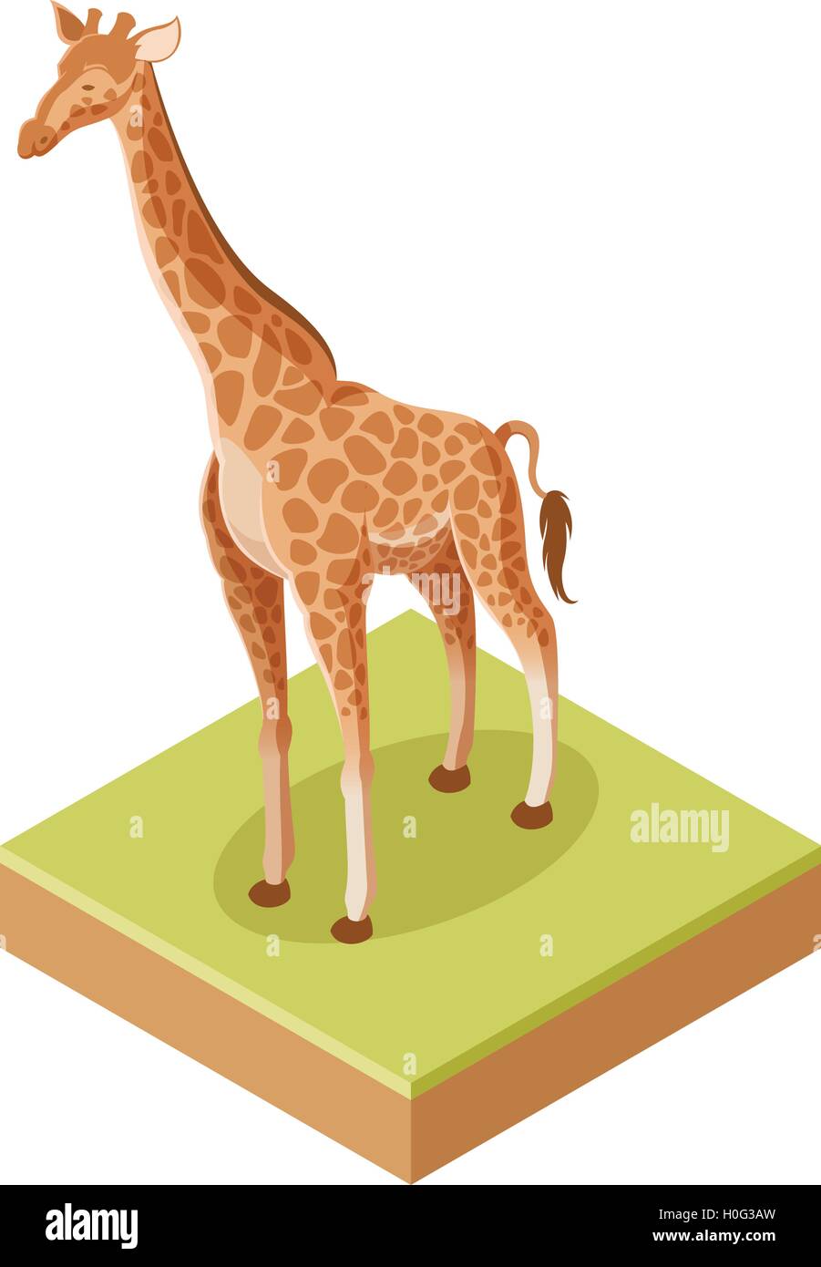 Isometric Giraffe icon Stock Vector Image & Art - Alamy