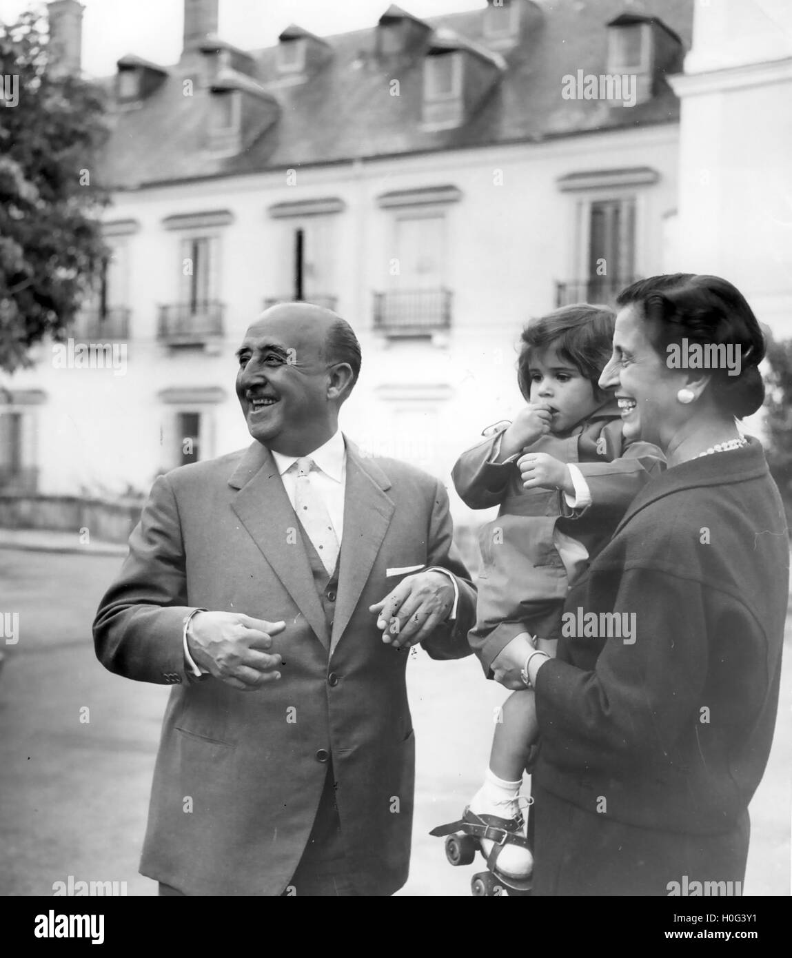 FRANCISCO FRANCO (1892-1975) Spanish Caudillo with his wife Carmen and ...
