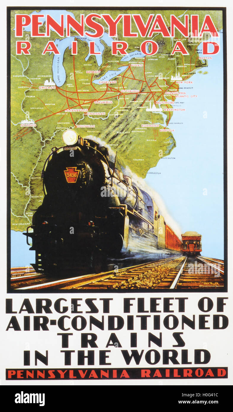 Railroad poster hi-res stock photography and images - Alamy