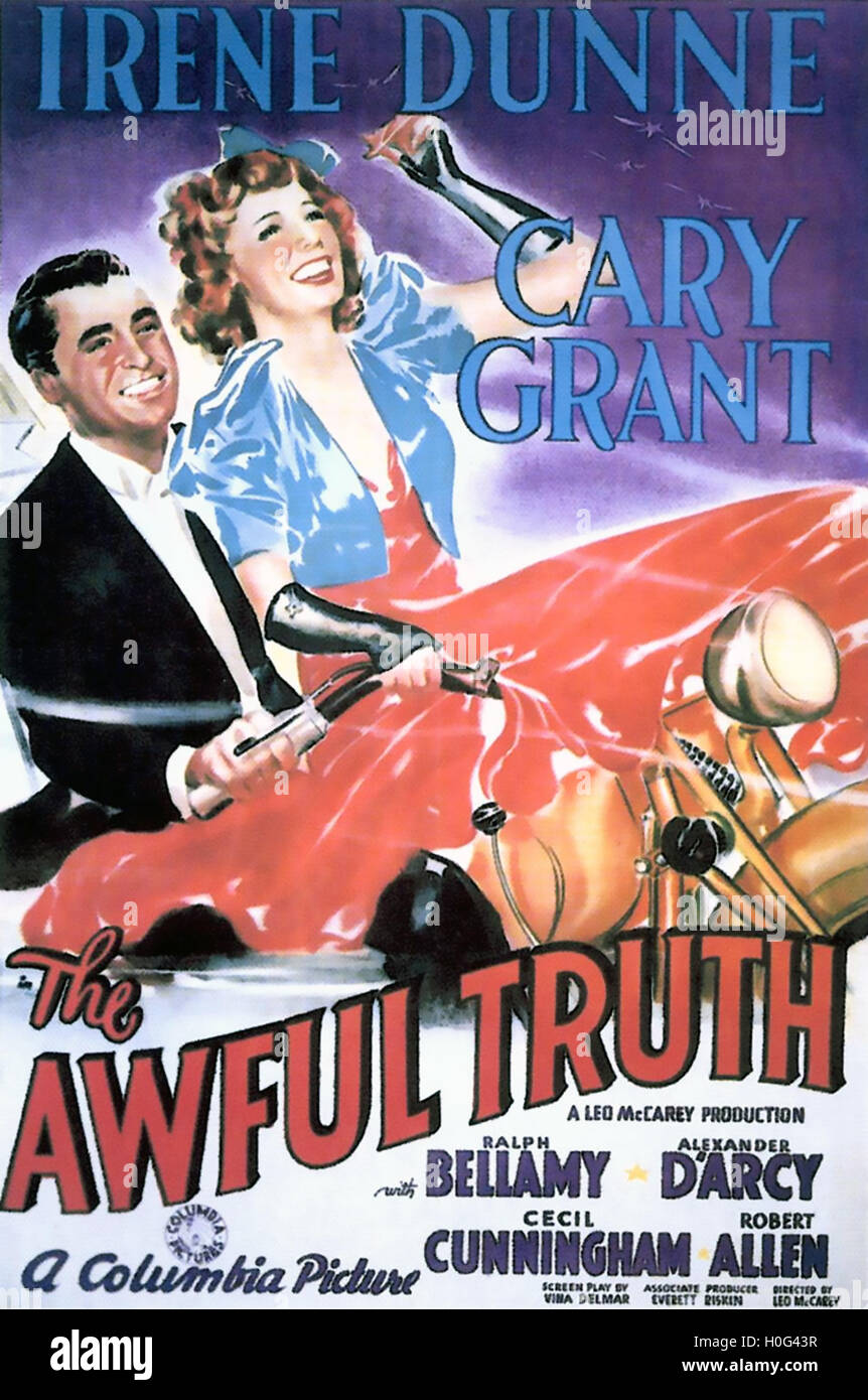 THE AWFUL TRUTH 1937 Columbia film with Irene Dunne and Cary Grant ...