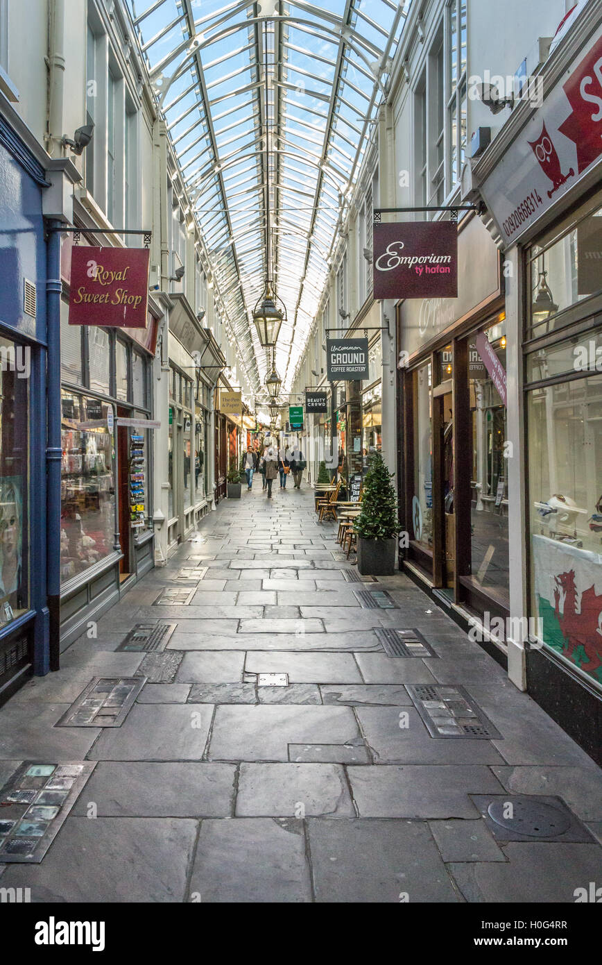 Cardiff arcade hi-res stock photography and images - Alamy
