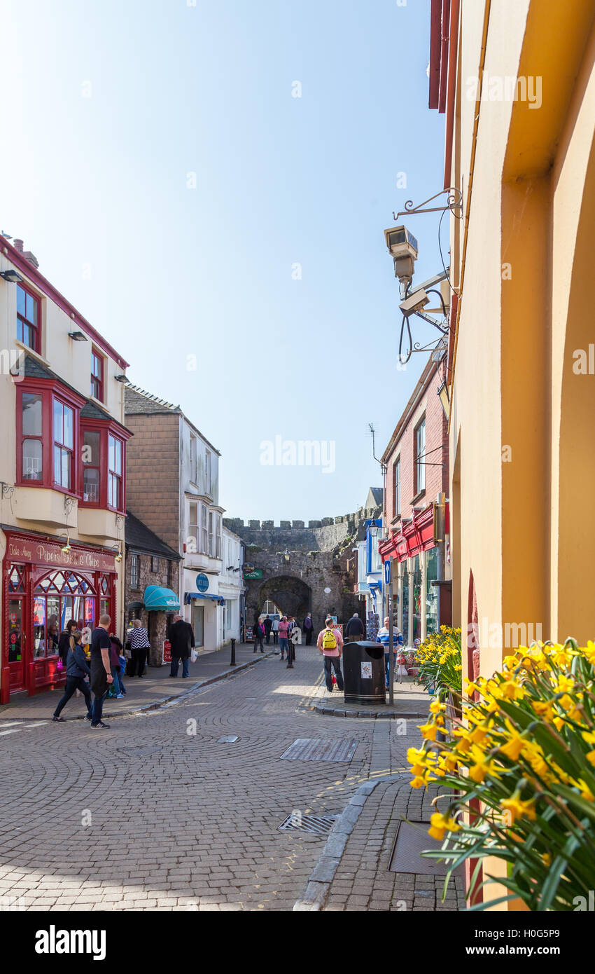 Tenby shopping street hi-res stock photography and images - Alamy
