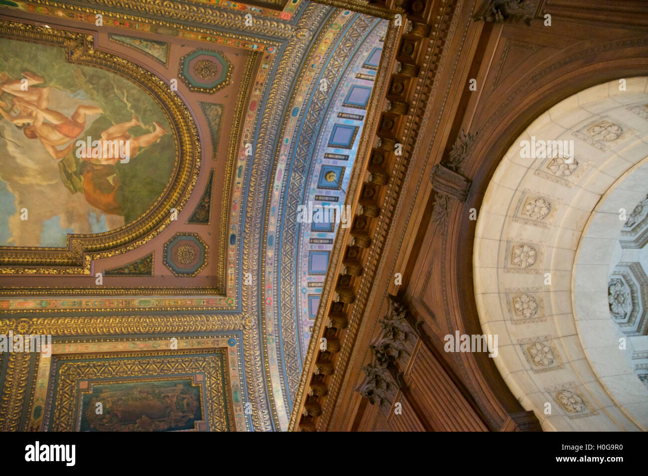 New york public library ceiling hi-res stock photography and images - Alamy