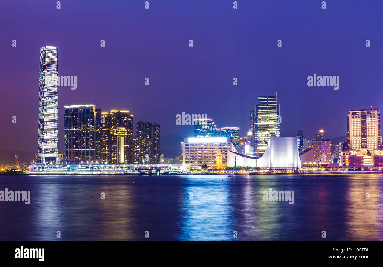 Kowloon at night Stock Photo - Alamy