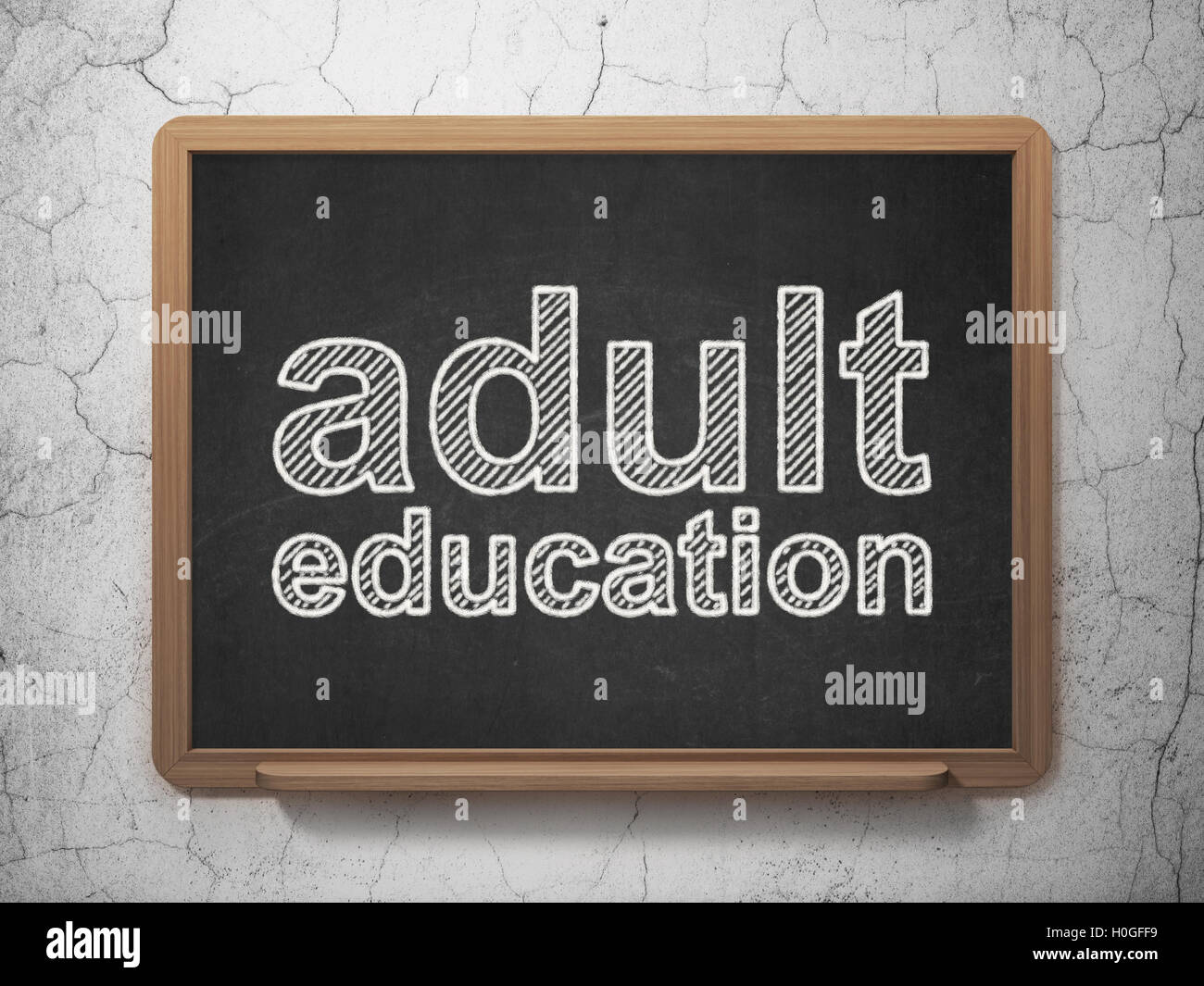 Education concept: Adult Education on chalkboard background Stock Photo ...