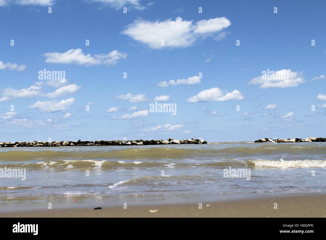 landscape of the Adriatic sea in Italy Stock Photo - Alamy