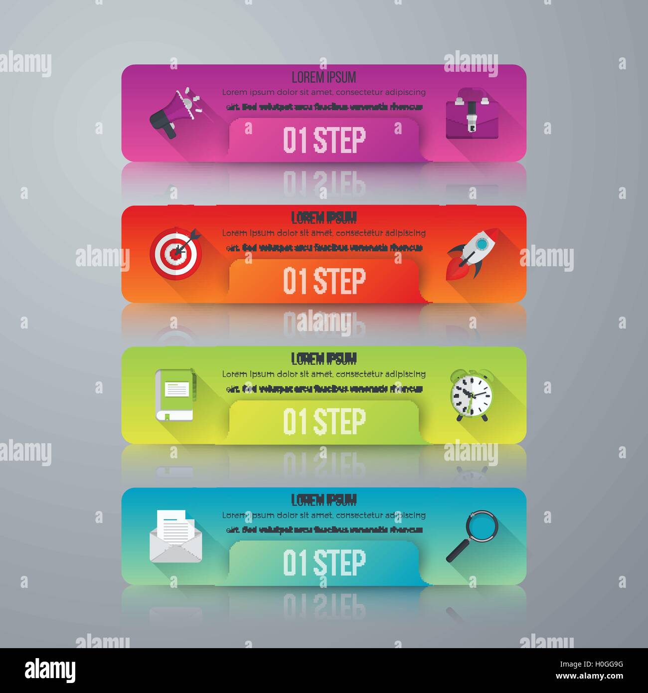 Vector illustration infographics four options Stock Vector Image & Art ...