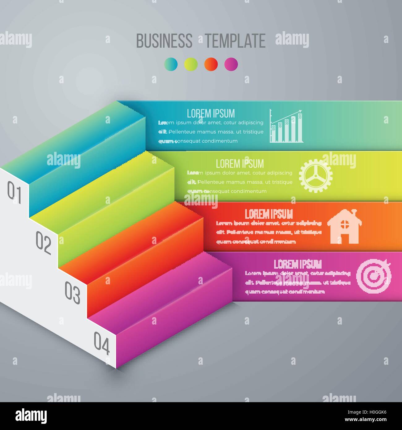 Vector illustration infographics four options Stock Vector Image & Art ...