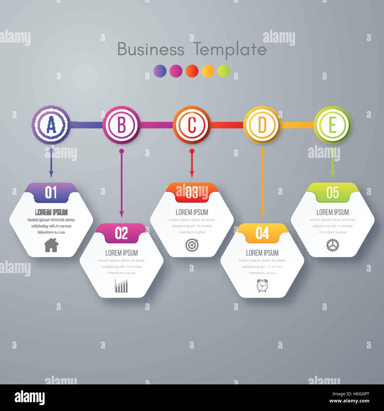 Modern infographics process template Stock Vector Image & Art - Alamy