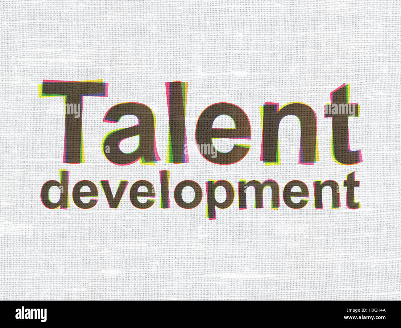 Education concept: Talent Development on fabric texture background ...