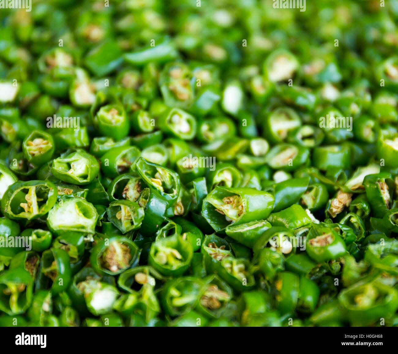 Green pepper spices Stock Photo - Alamy