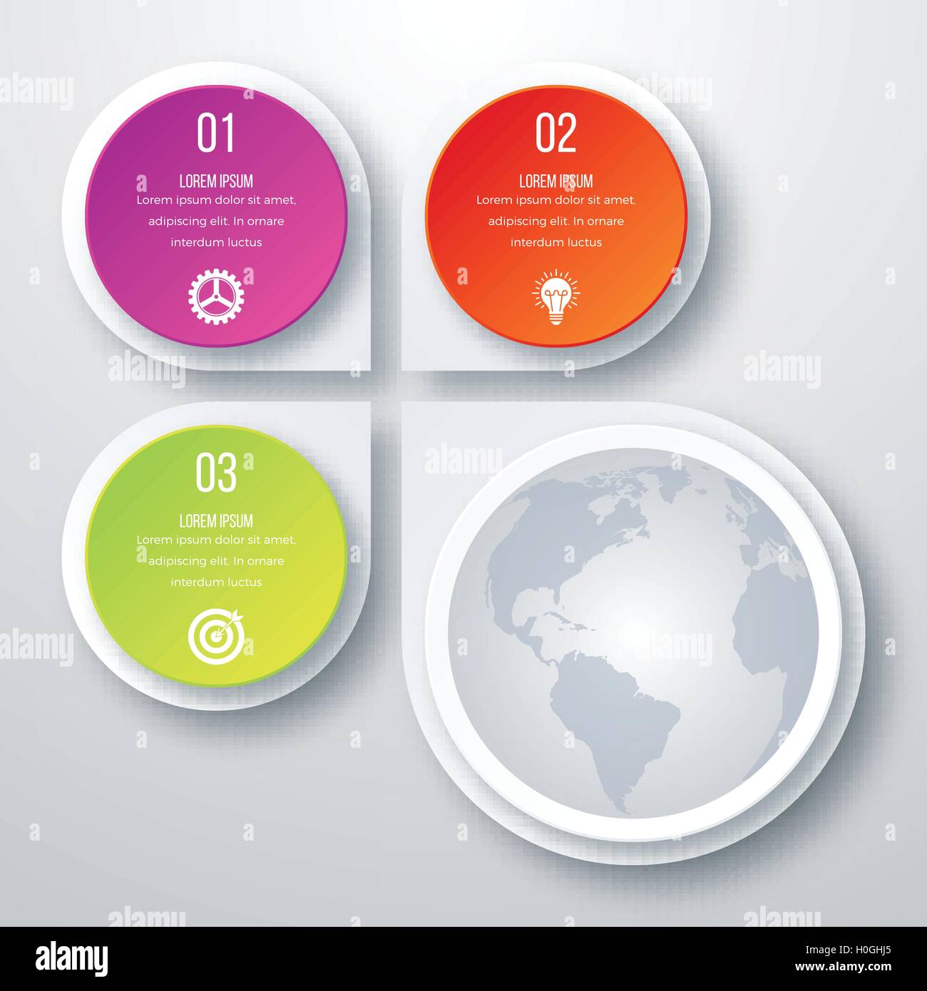 infographics three options Stock Vector Image & Art - Alamy