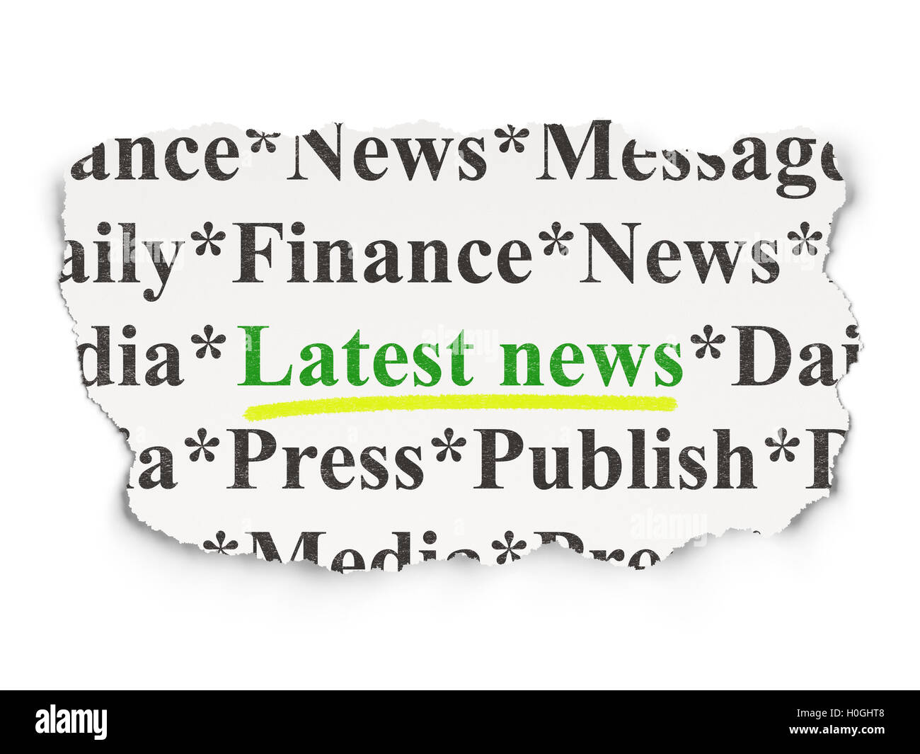 News concept: Latest News on Paper background Stock Photo - Alamy