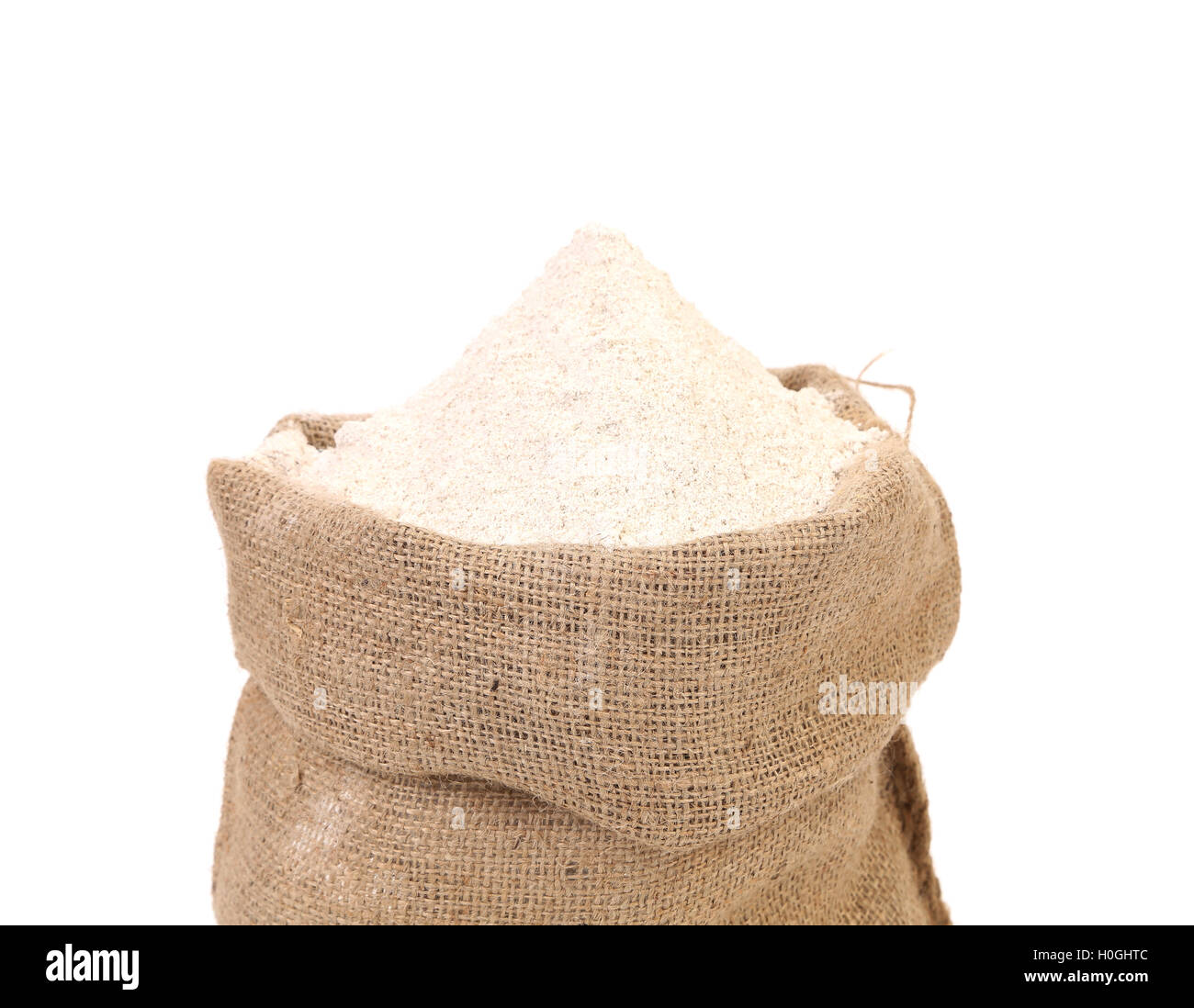 Sack with wheat flour Stock Photo - Alamy