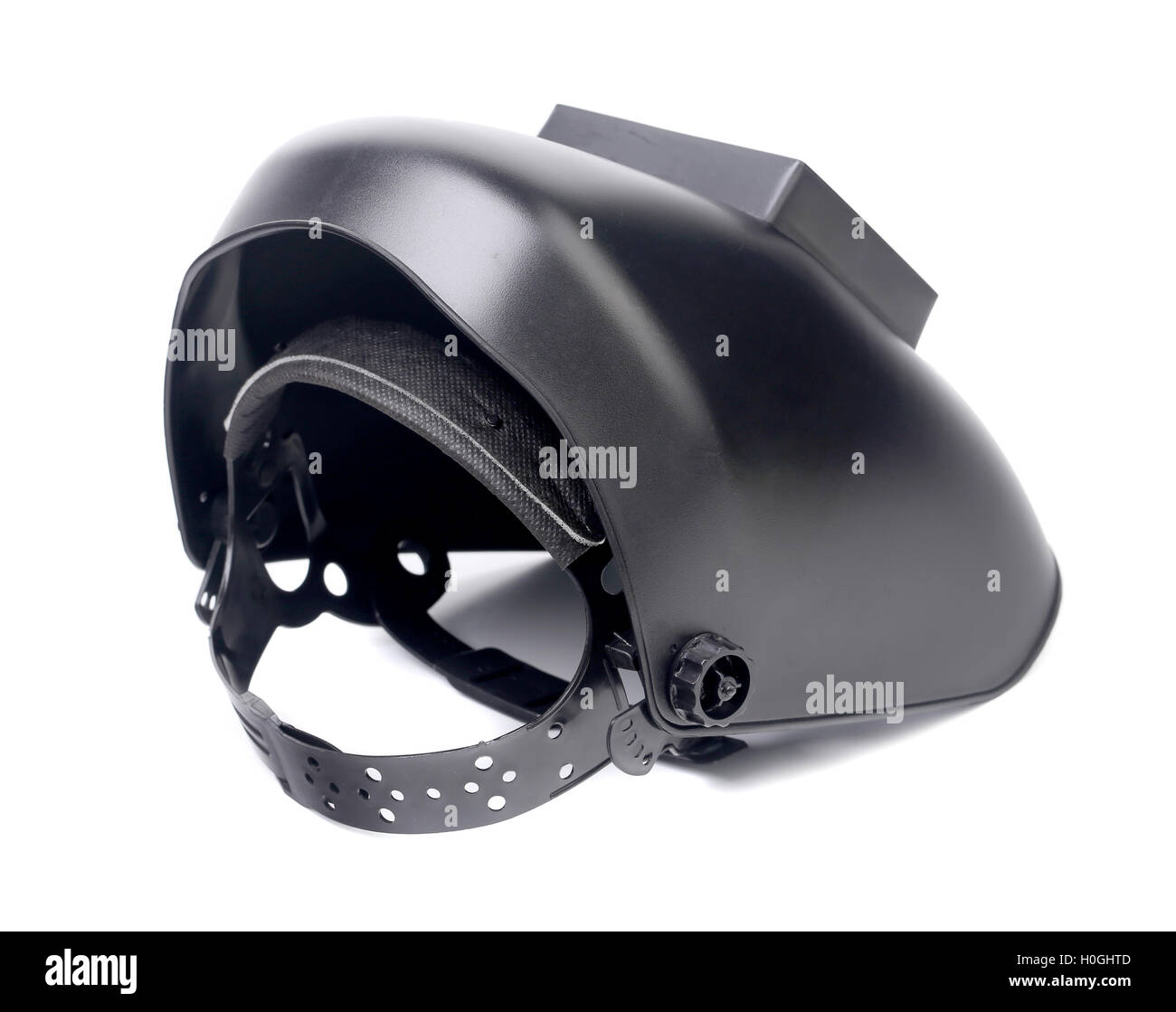 Back view of welding mask Stock Photo - Alamy