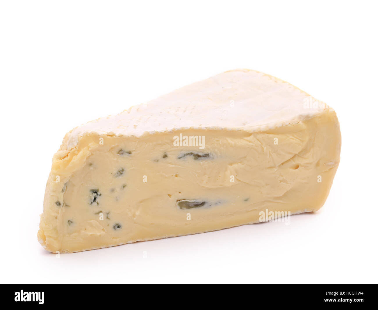 Slice of dor blue cheese Stock Photo - Alamy