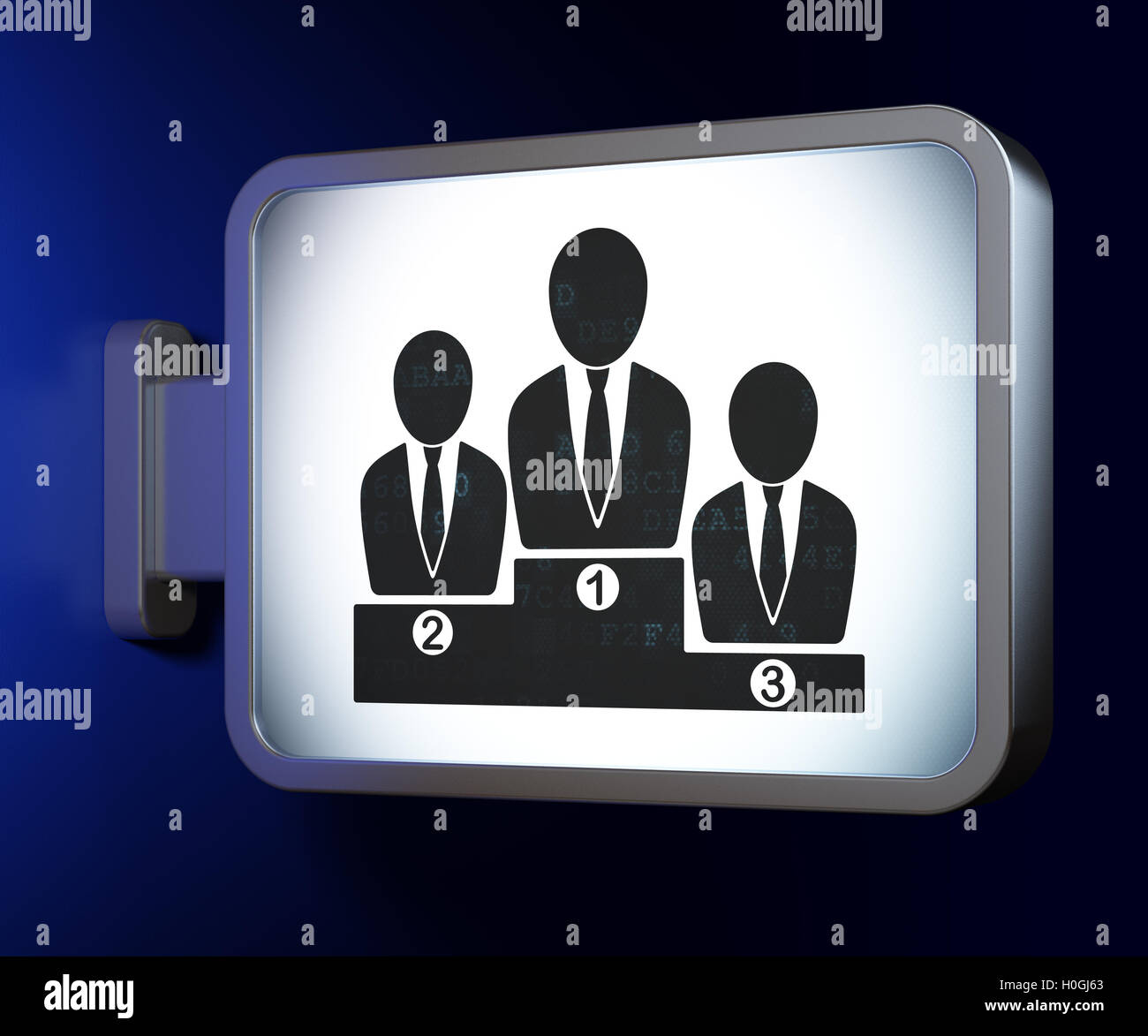 Marketing concept: Business Team on billboard background Stock Photo ...