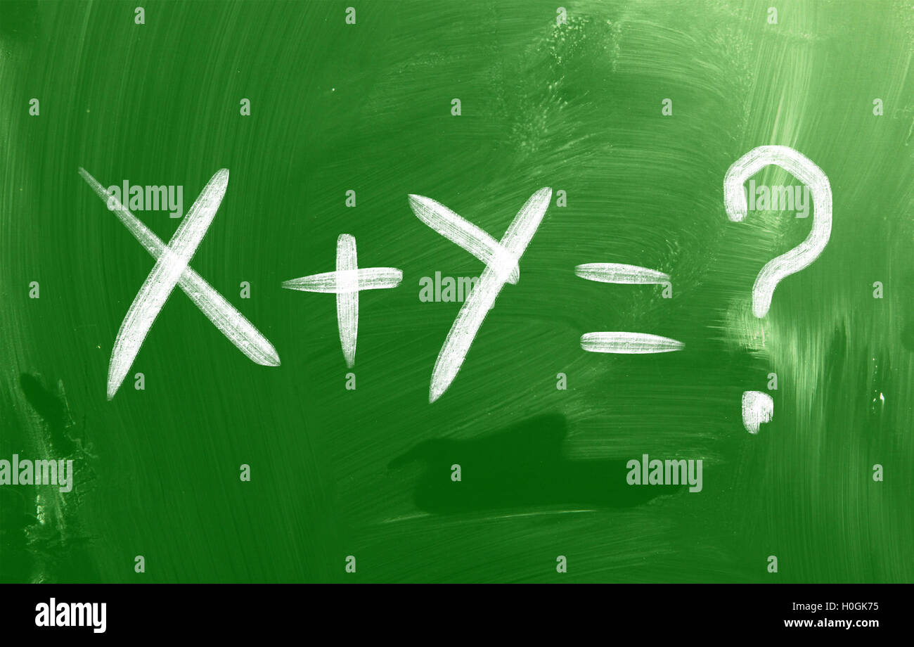 Math Text Concept Stock Photo - Alamy