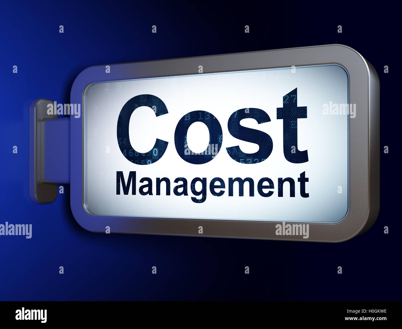 Finance concept: Cost Management on billboard background Stock Photo ...