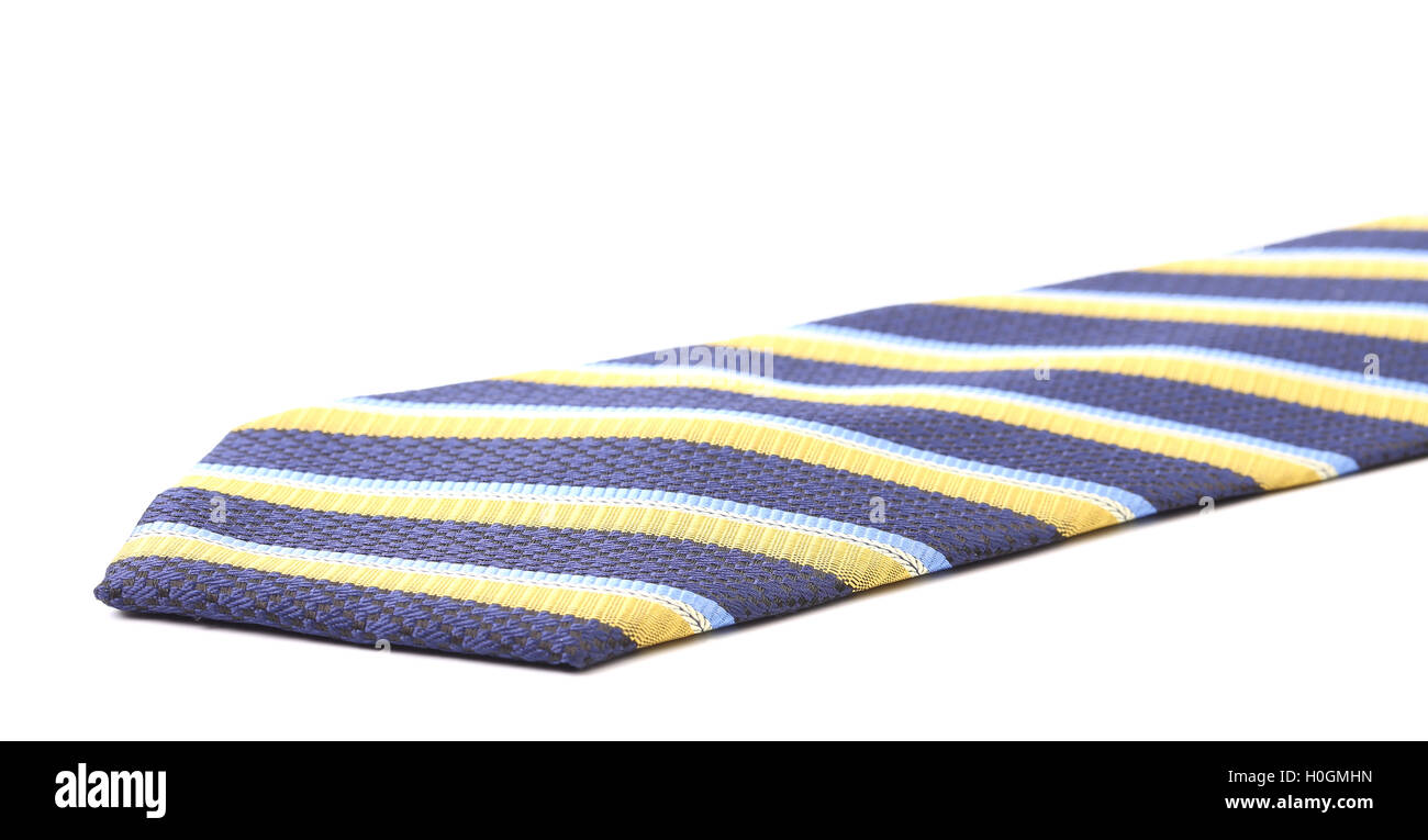 Tie a colorful striped Stock Photo - Alamy