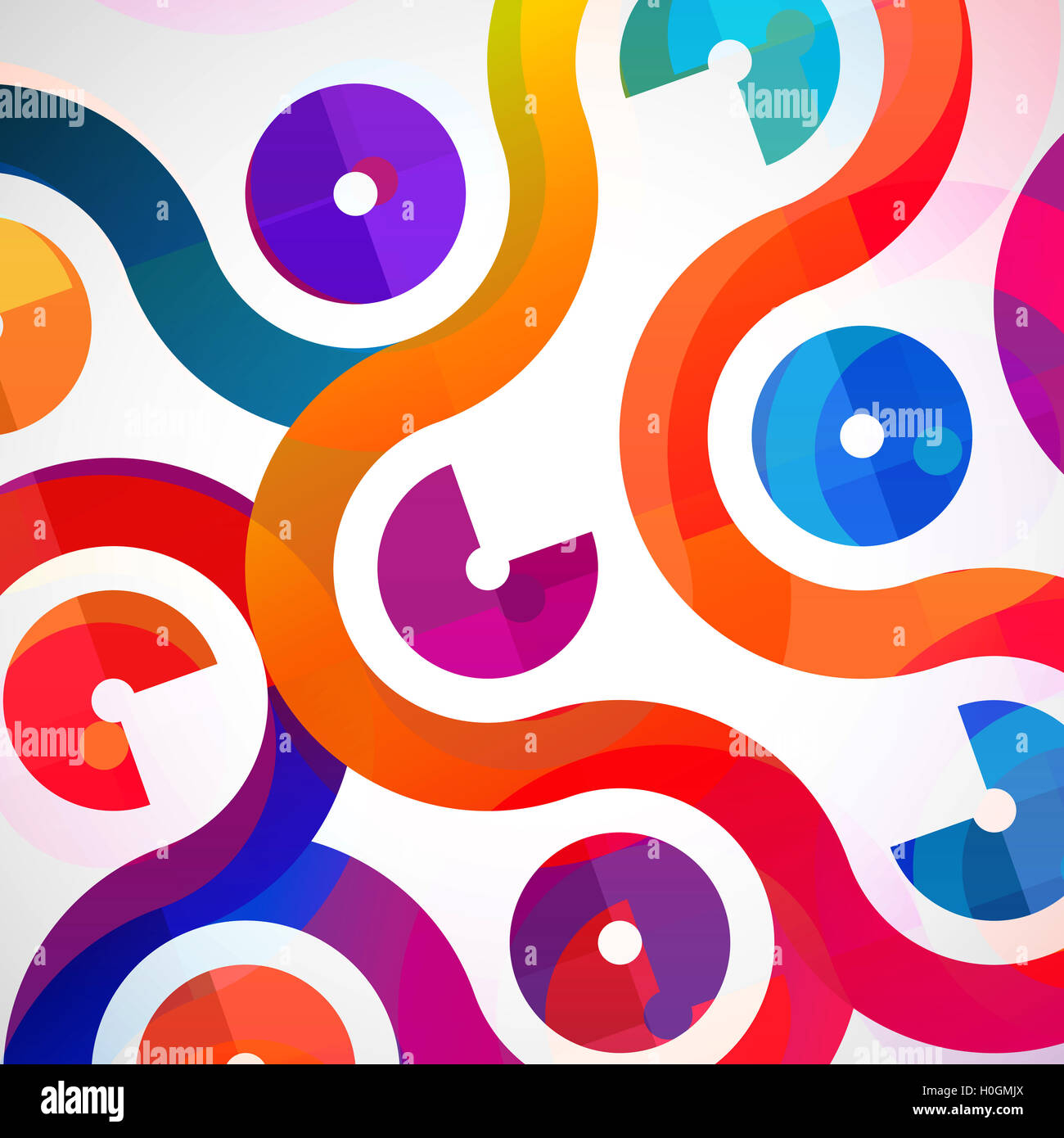 Abstract background with rounded design elements Stock Photo - Alamy