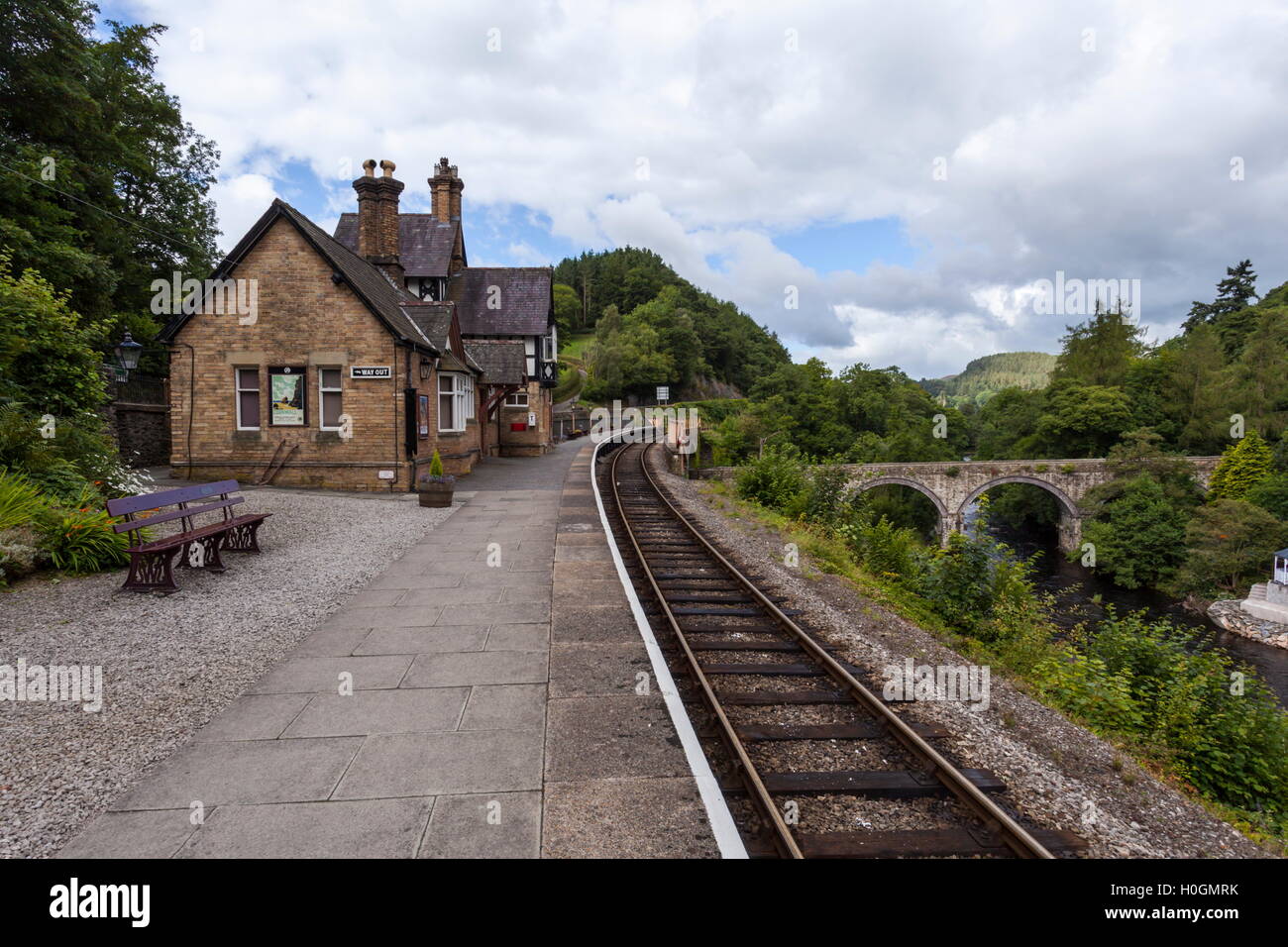 Berwyn Station on the Llangollen heritage railway Stock Photo - Alamy