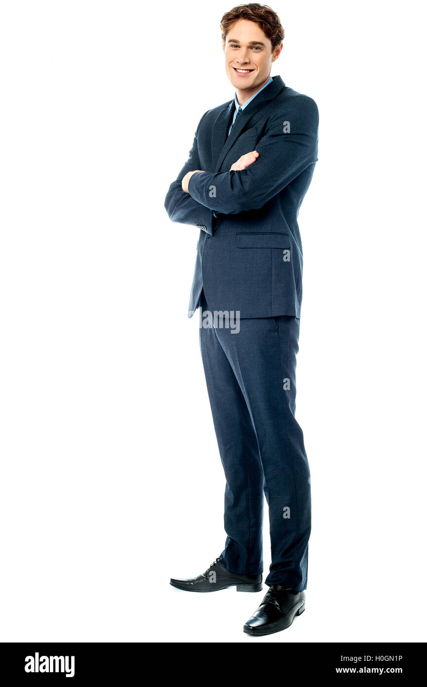 Young corporate guy, full length shot Stock Photo - Alamy