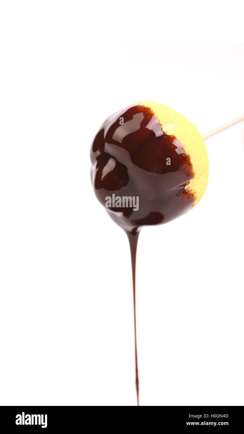 Marshmallow with chocolate dripping Stock Photo - Alamy