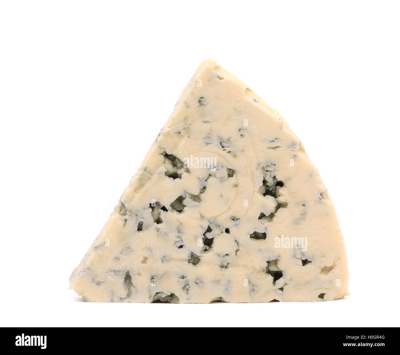 Slice of dor blue cheese Stock Photo - Alamy