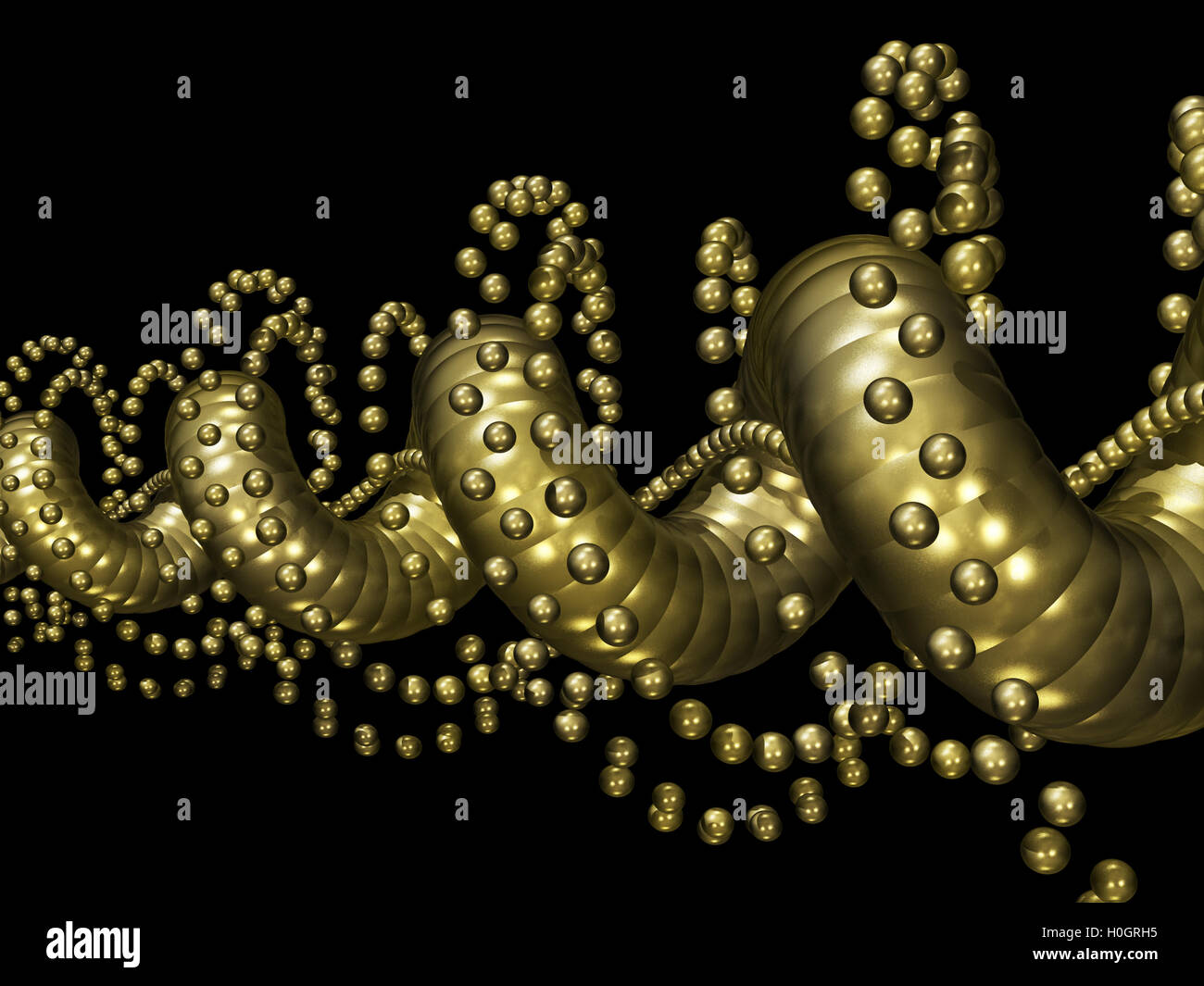 Golden dna helix hi-res stock photography and images - Alamy