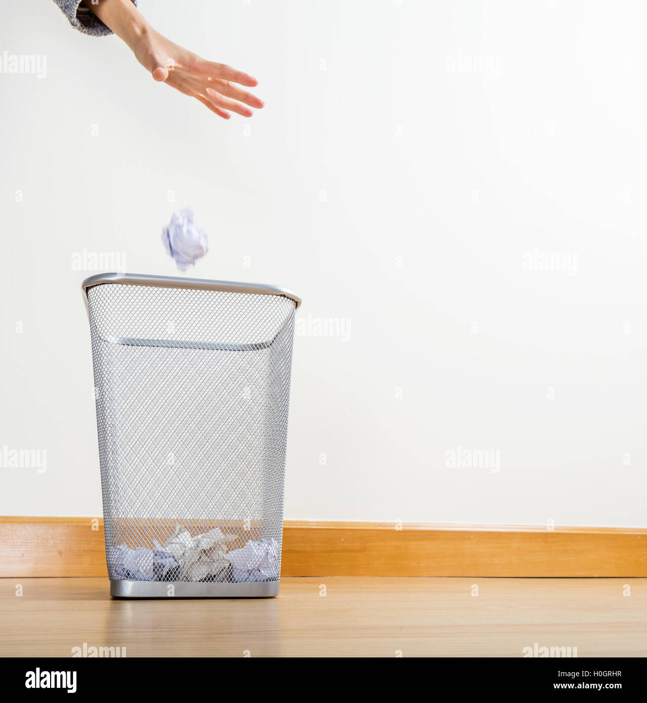 Throwing of paper ball Stock Photo - Alamy
