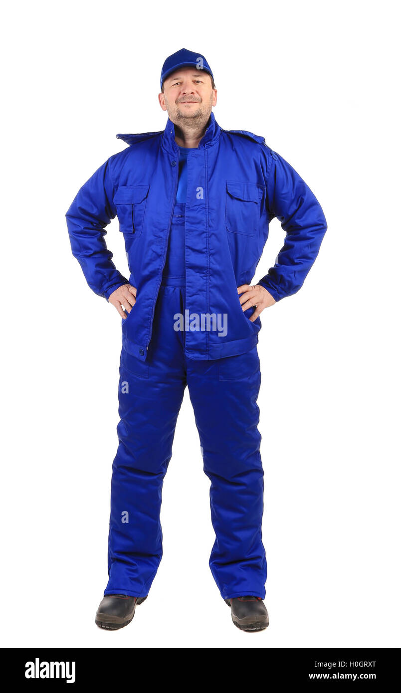 Worker in winter workwear Stock Photo - Alamy