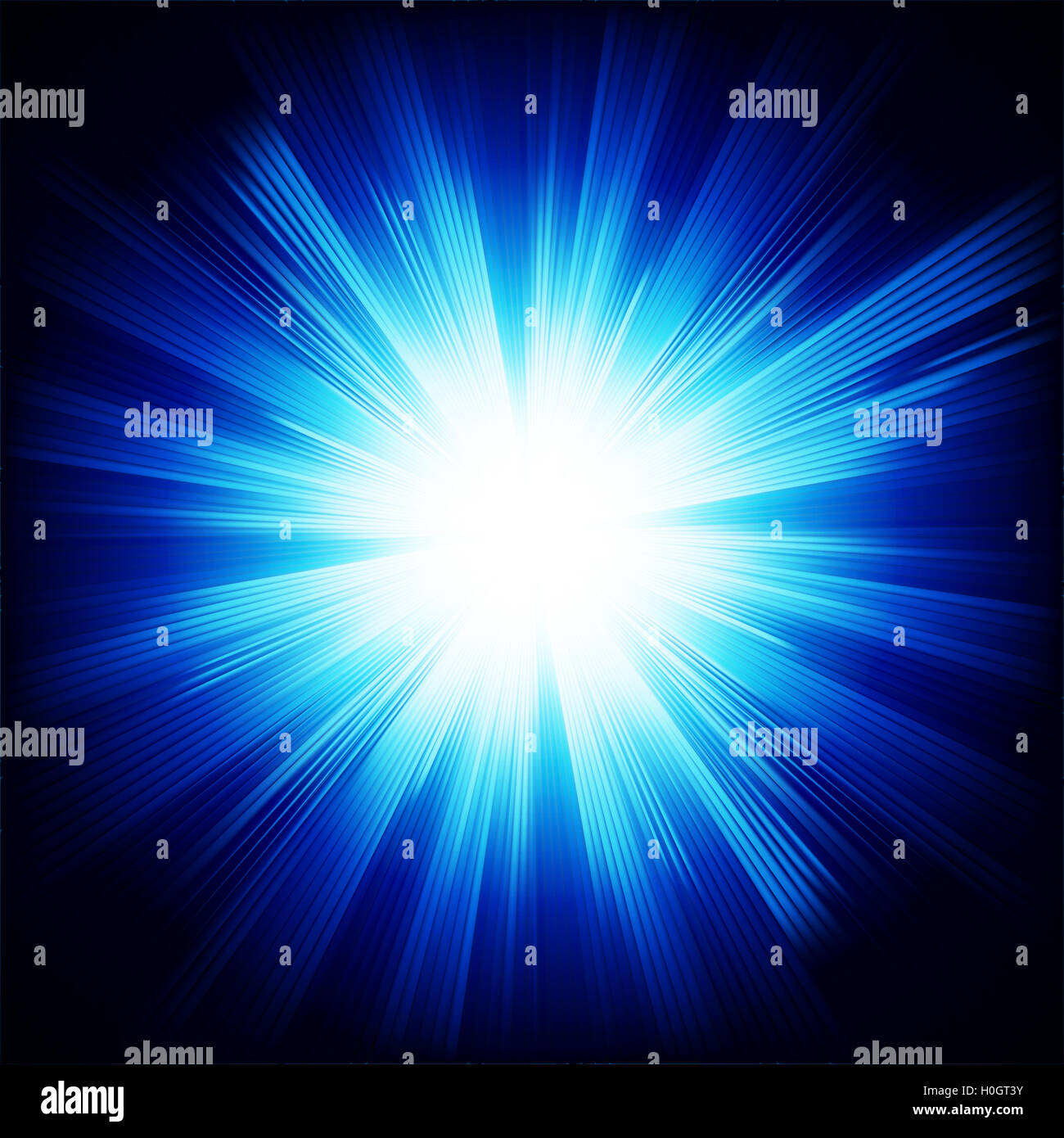 Blue color design background with a shining burst Stock Photo - Alamy