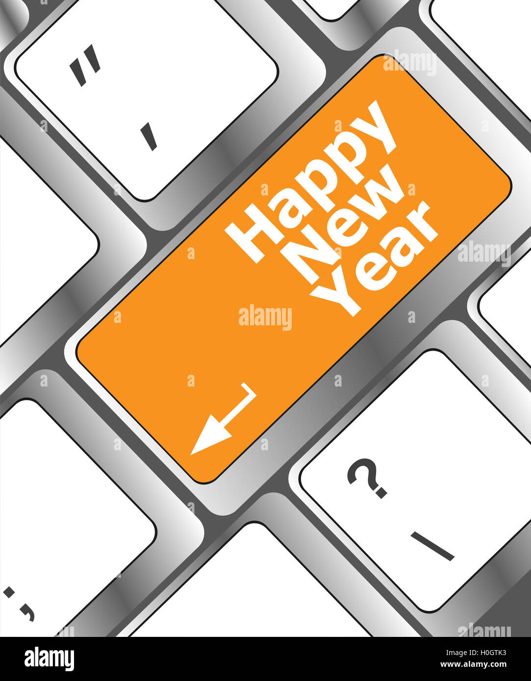 happy christmas message, keyboard enter key button Stock Photo - Alamy