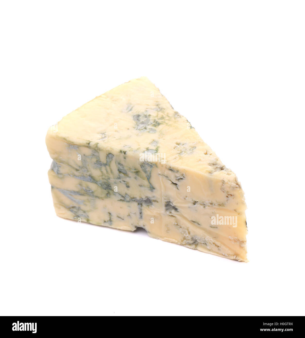 Slice of dor blue cheese Stock Photo - Alamy